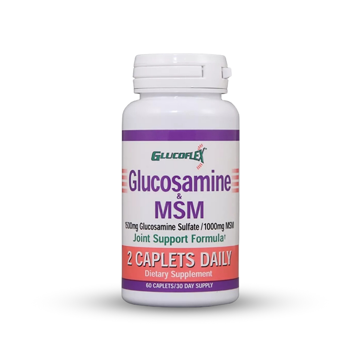 Gluscosamine y MSM (glucoflex) 60 tabletas – Mg suplementos